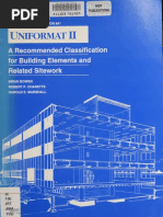 UNIFORMAT II | Specification (Technical Standard) | Design