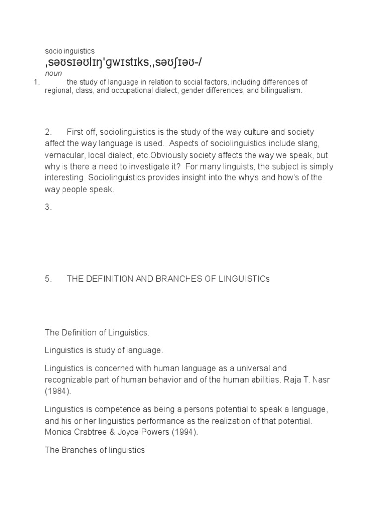 Uts Sociolinguistics | PDF | Linguistics | Symbols