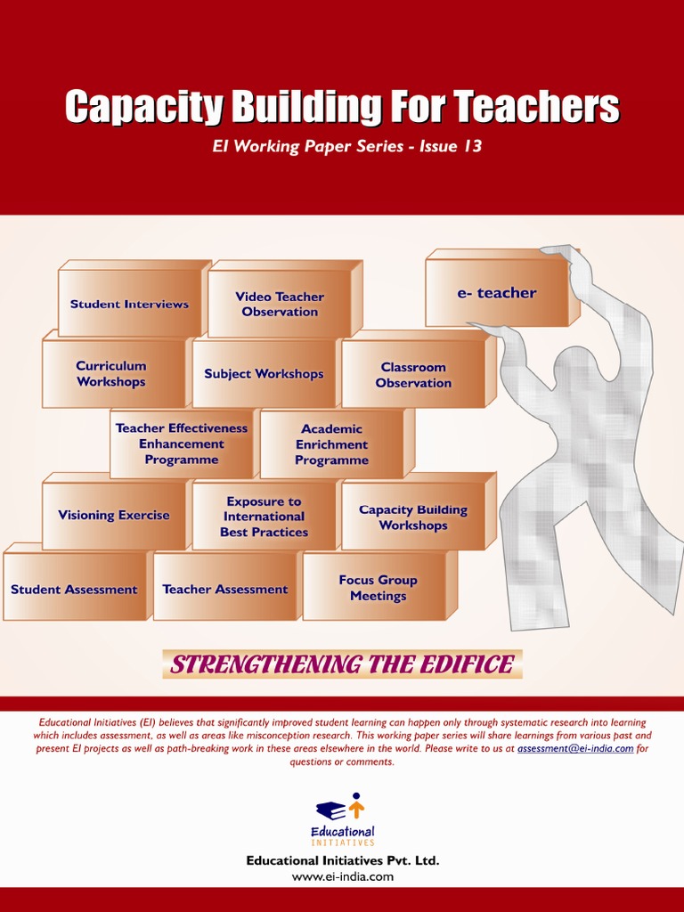 Capacity Building For Teachers | PDF | Educational Assessment | Teachers