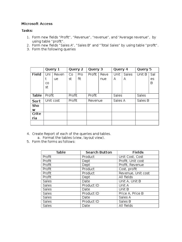 Microsotf Access | PDF