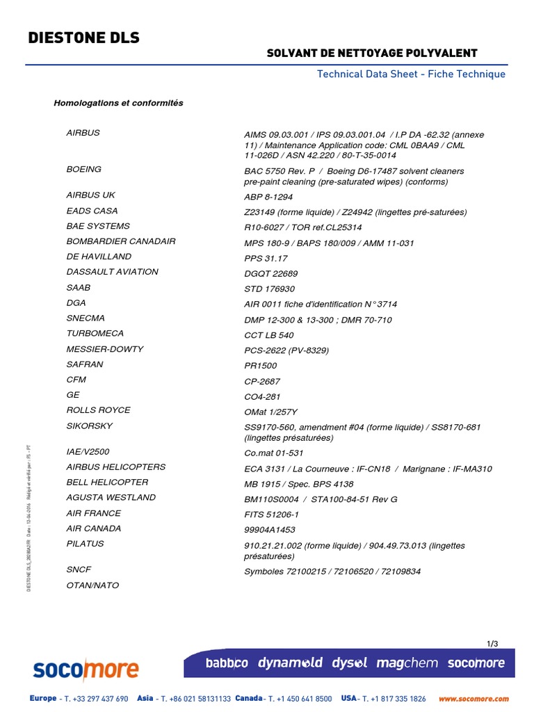 Fiche Technique DIESTONE DLS | PDF | Peinture | Chimie