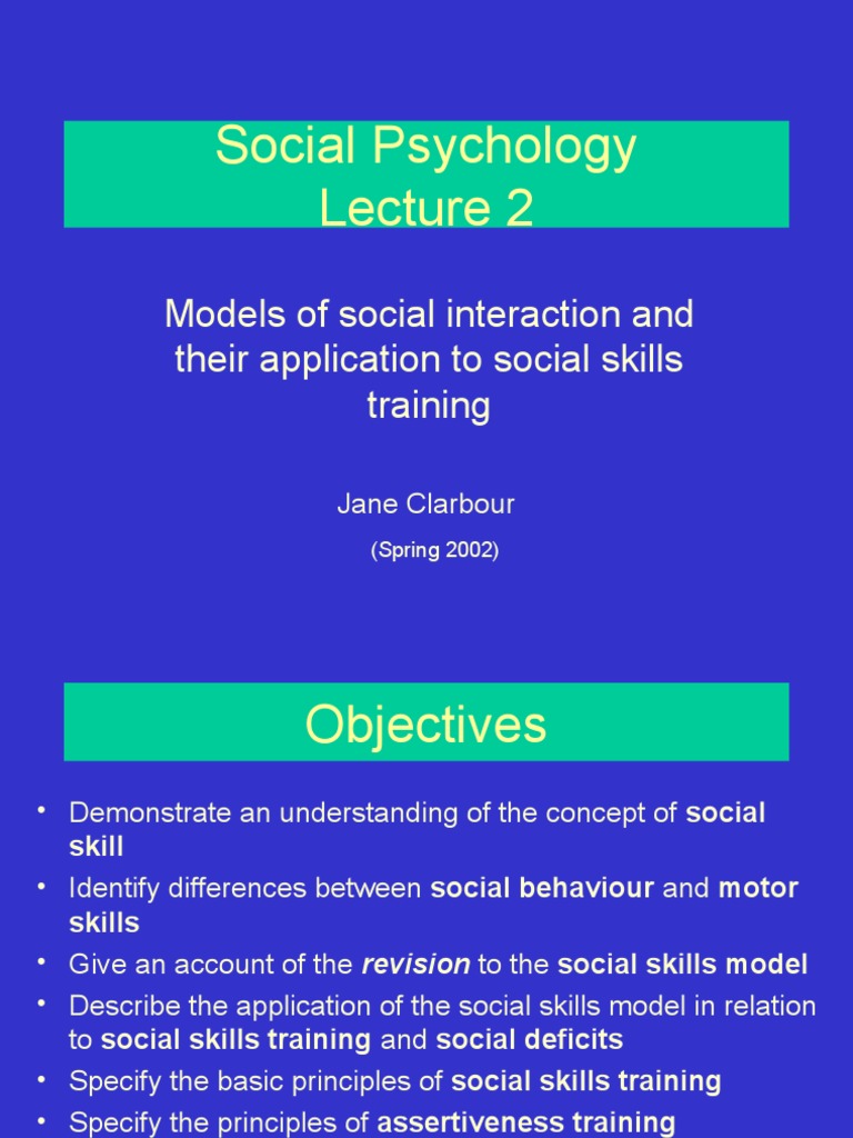 Social Psychology: Models of Social Interaction and Their Application ...