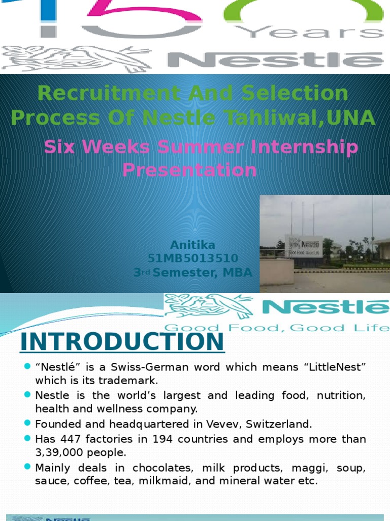 Nestle | PDF | Nestlé | Recruitment