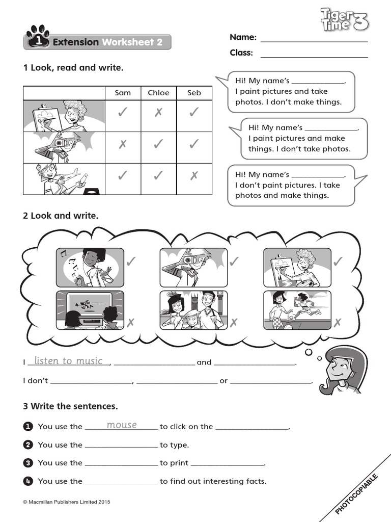 Tiger Time 3 U1 Extension 2 | PDF