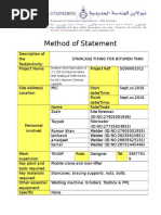 WORKS METHOD STATEMENT Ceiling Works | PDF | Ceiling | Wall
