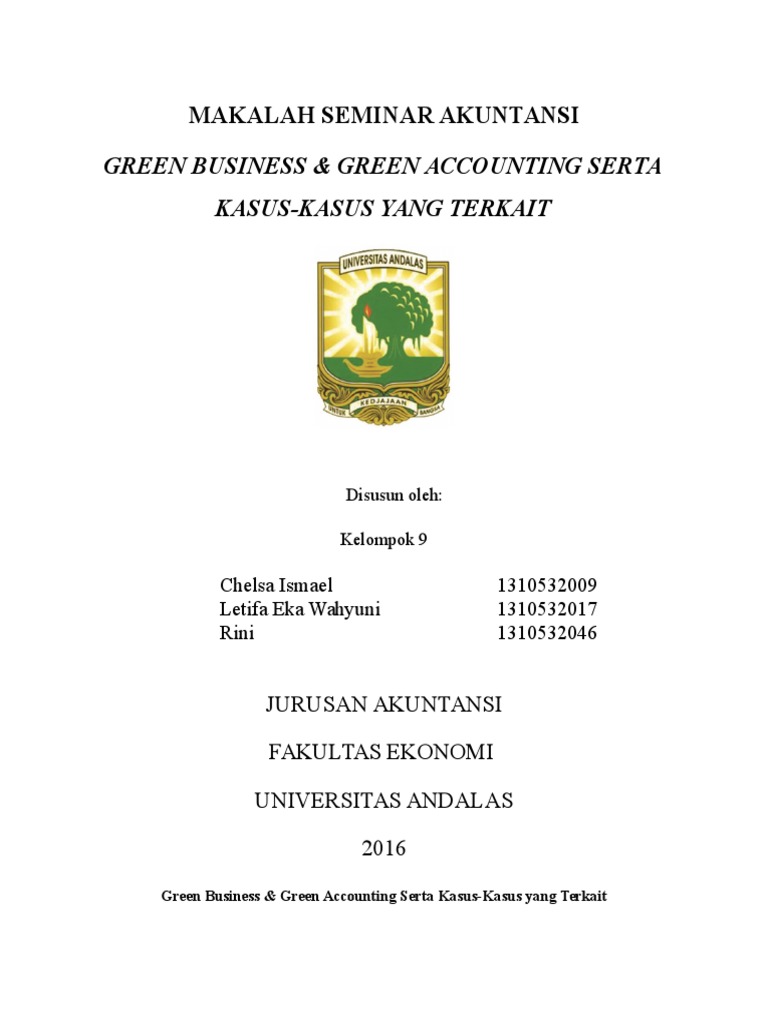 Green Accounting | PDF