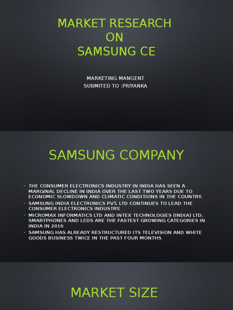 Samsung Marketing Strategy | PDF