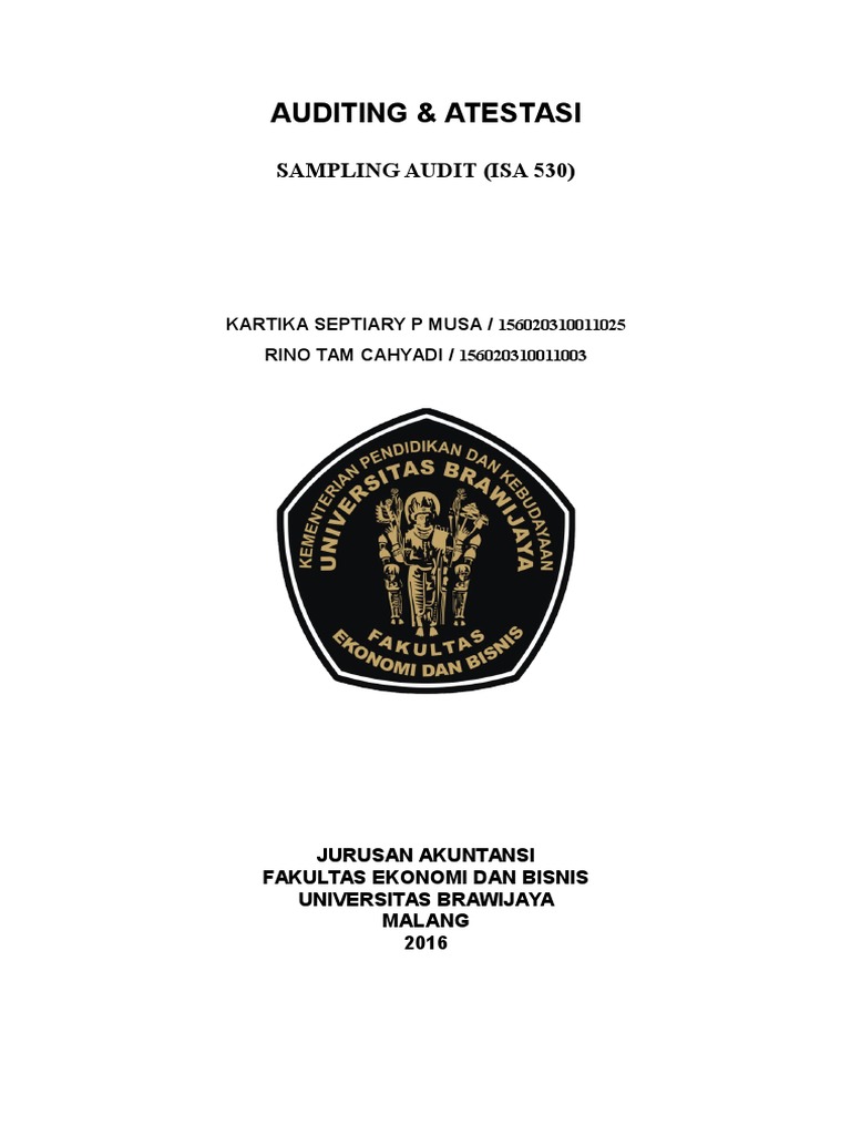 Konsep Dasar Sampling Audit | PDF