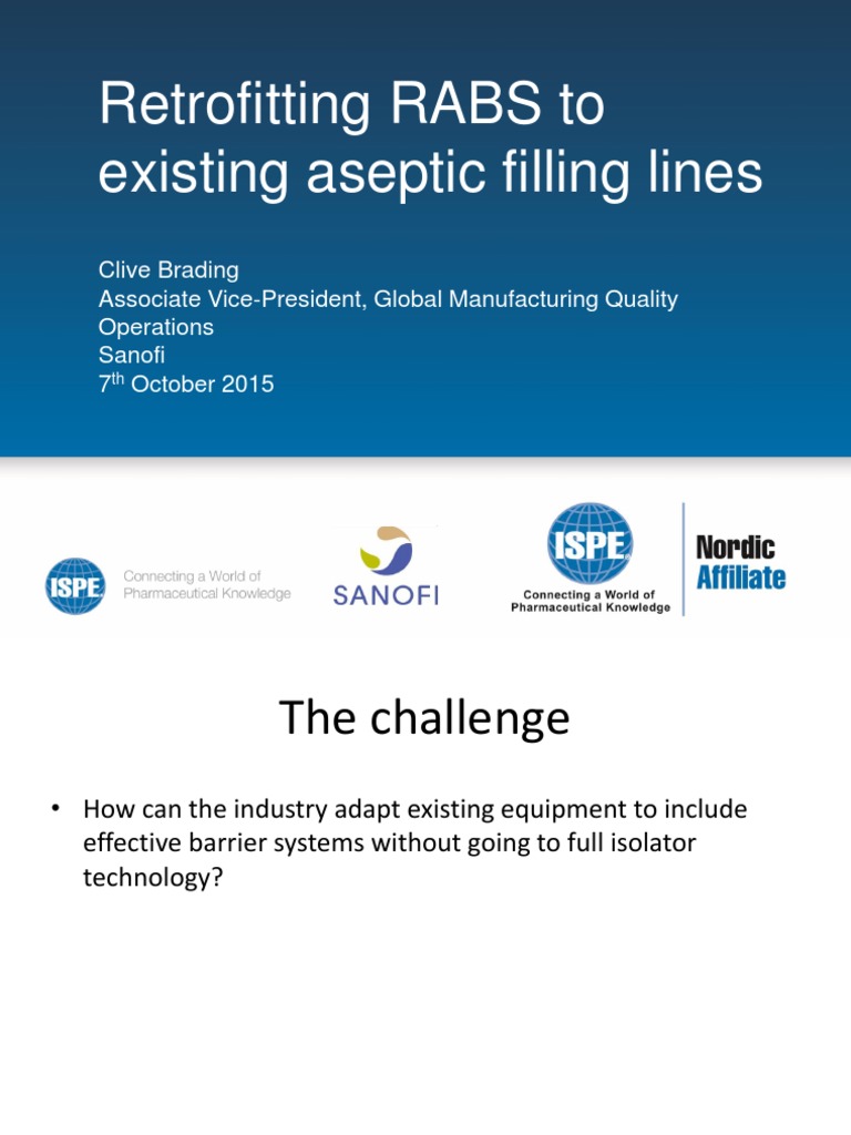 4 Brading Retrofitting RABS To Existing Aseptic Filling Lines ISPE ...