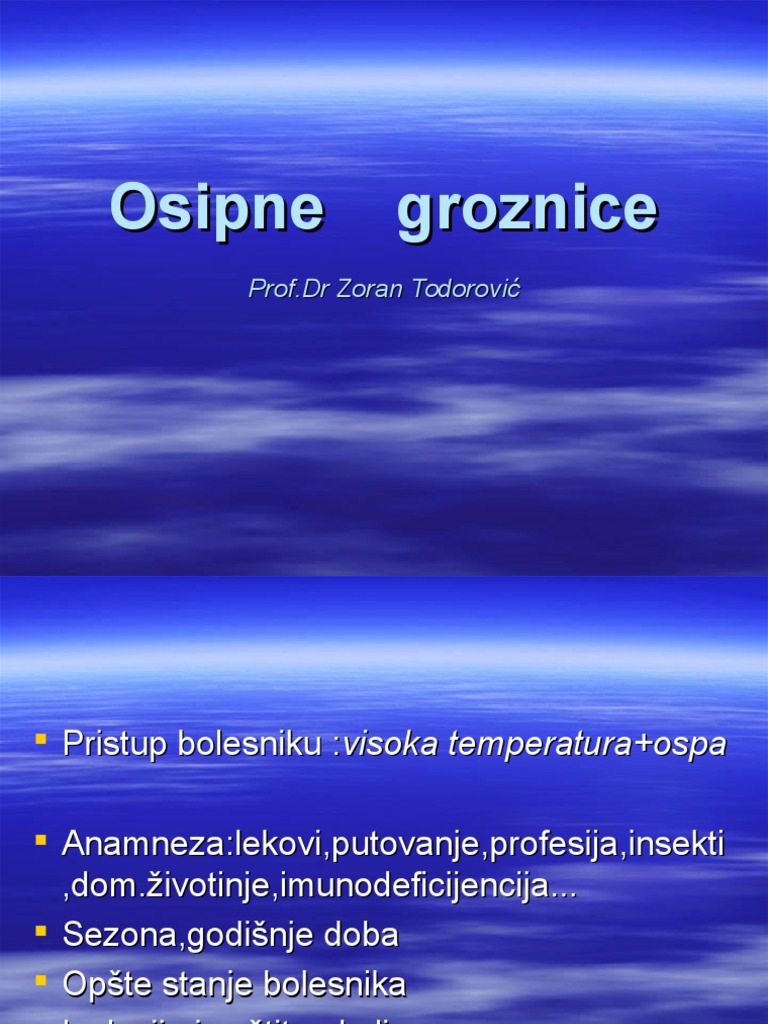 Osipne Groznice | PDF