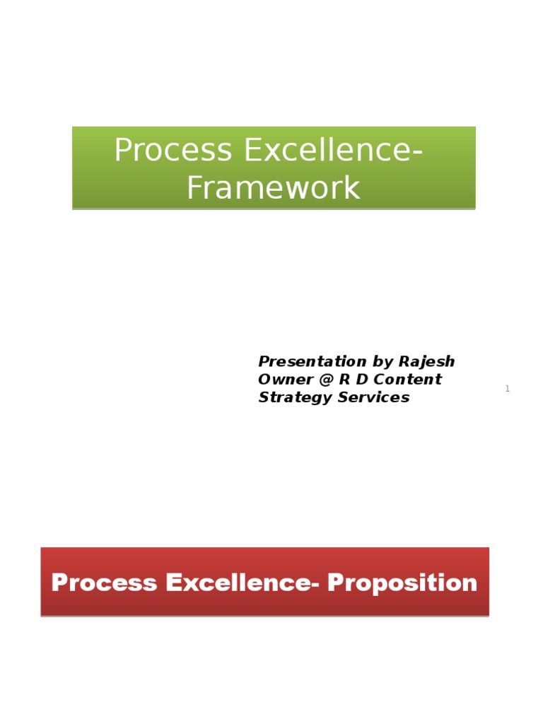 Process Excellence Strategy | Enterprise Resource Planning | Computing