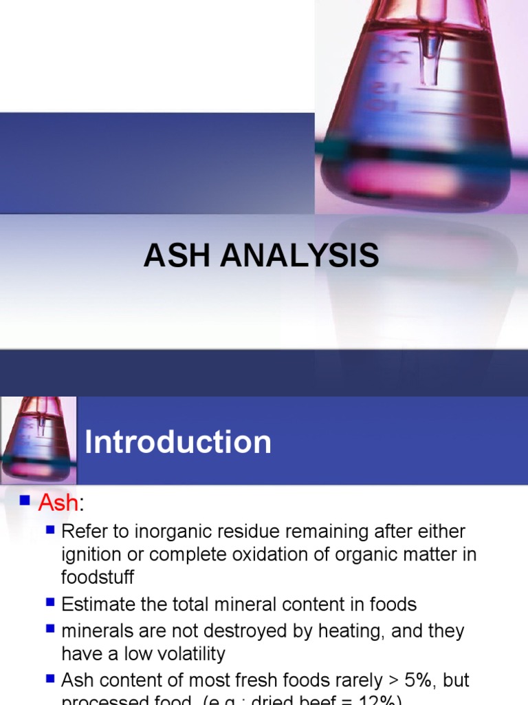 Ash Analysis (Topic 6) | PDF | Solubility | Foods