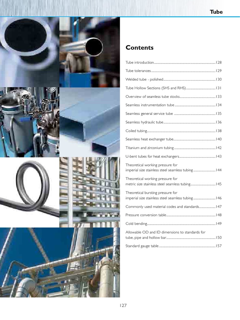 Sandvik Tubes Tech Catalog PDF | PDF