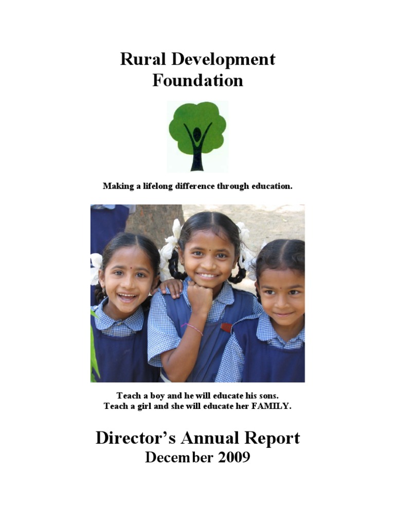 Rural Development Foundation: December 2009 | PDF | I Tunes | Podcast