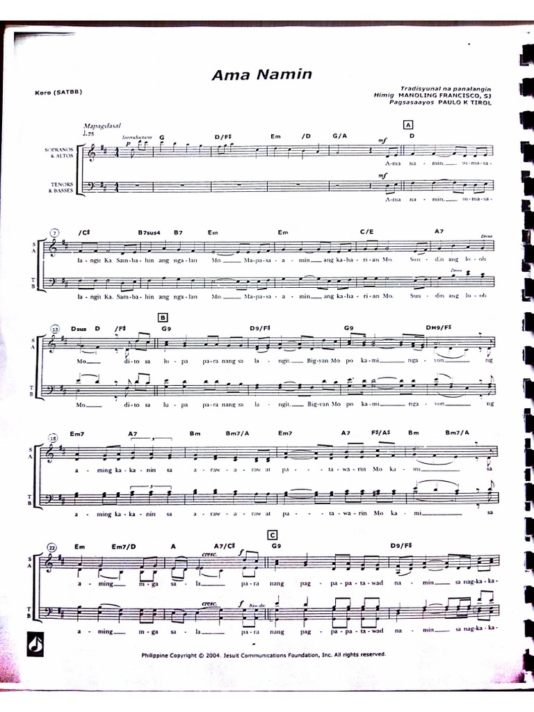 Ama Namin (Francisco) | PDF