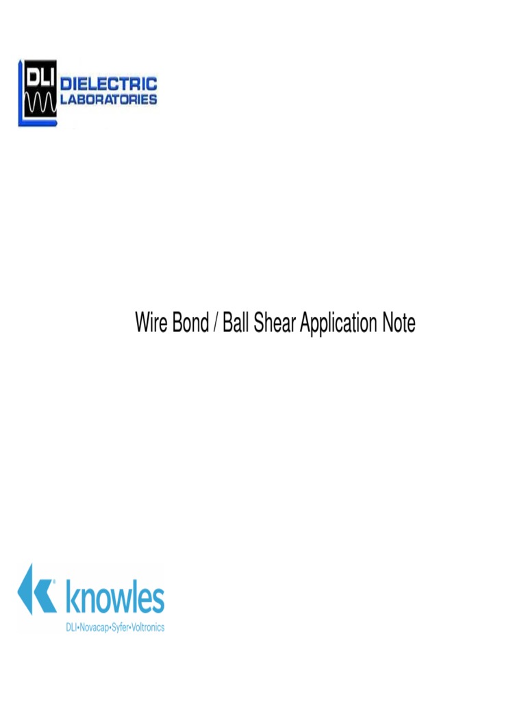 Wirebonding Application Notes | PDF | Building Engineering | Materials