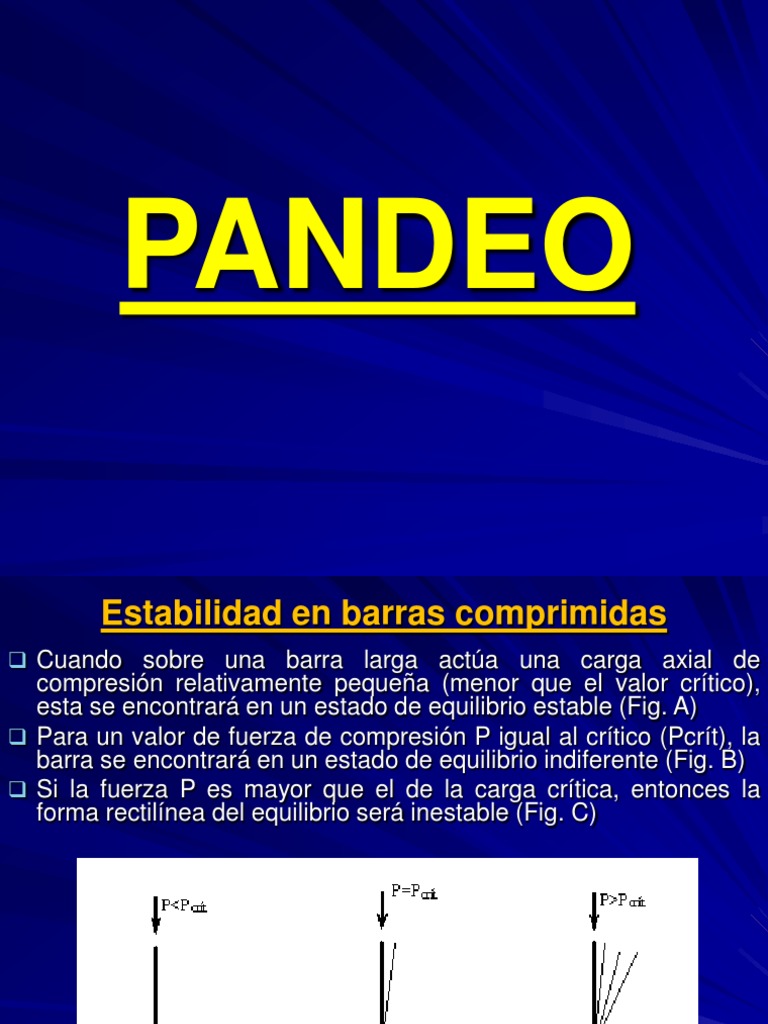 Pandeo | PDF | Pandeo | Mecanica clasica