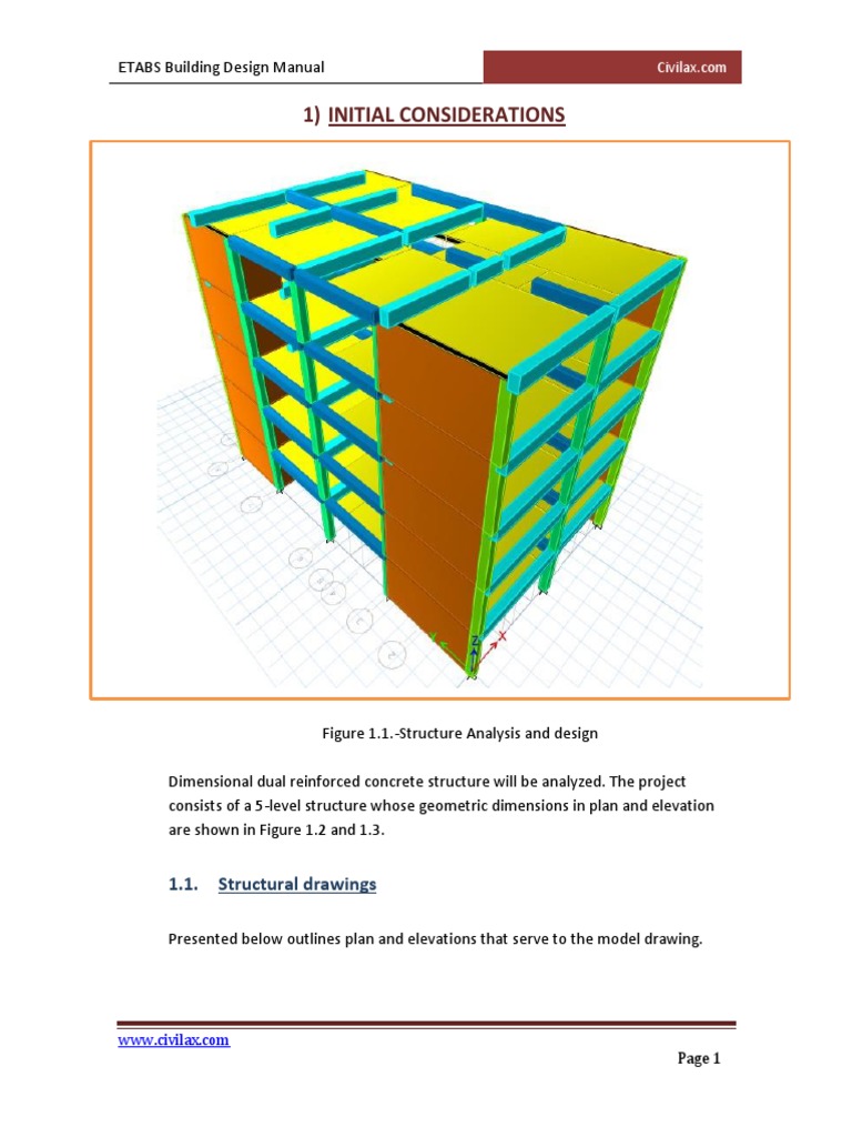 ETABS Building Design Manual | PDF | Structural Load | Force