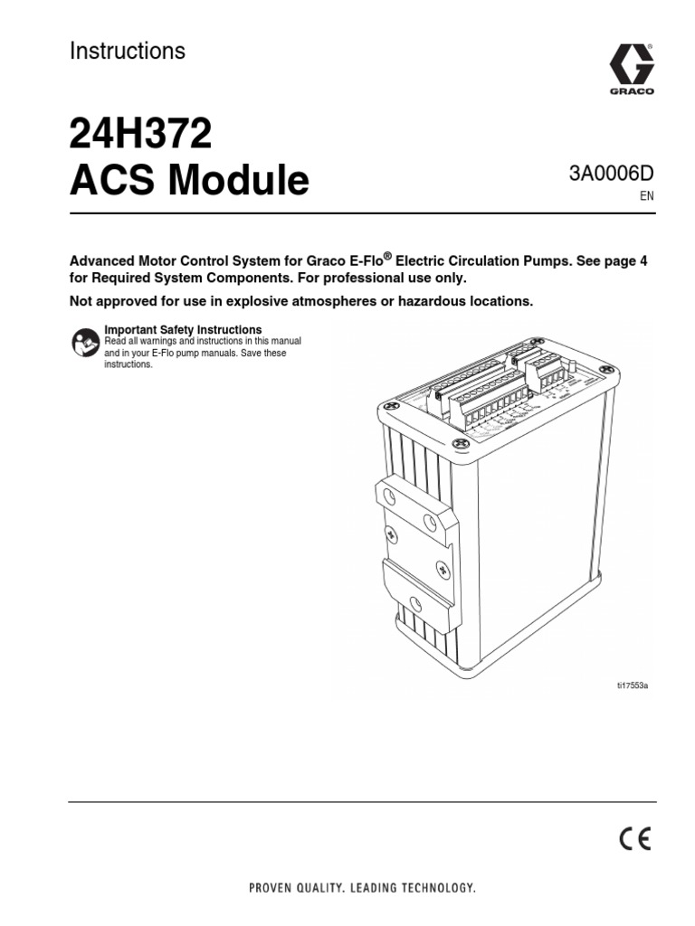 Graco ACS Module | PDF | Internet Protocols | Computer Network