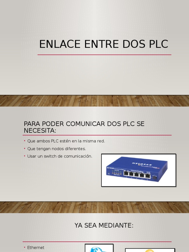 Enlace Entre Dos PLC | PDF | Ethernet | Red de computadoras