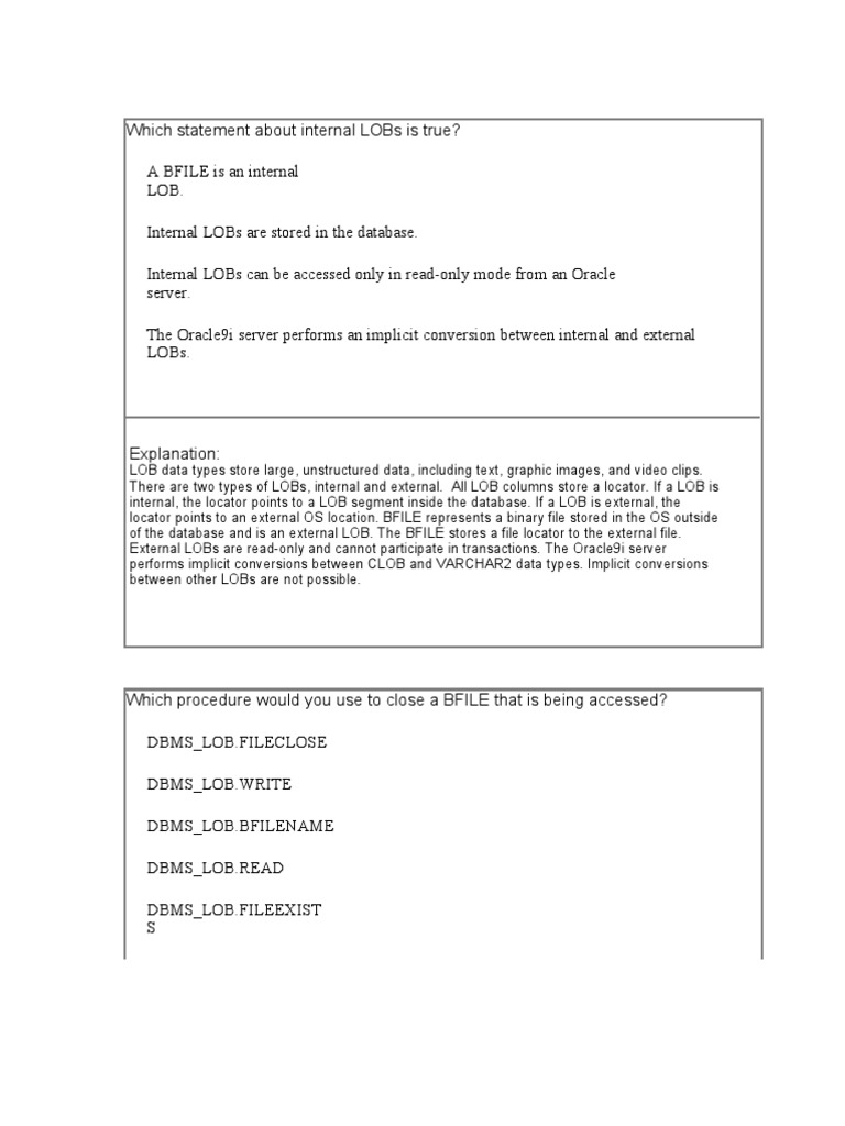 15 Manipulating Large Objects Pdf Oracle Database Database Transaction