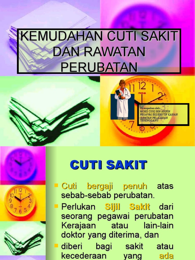Kemudahan Cuti Sakit Dan Perubatan | PDF