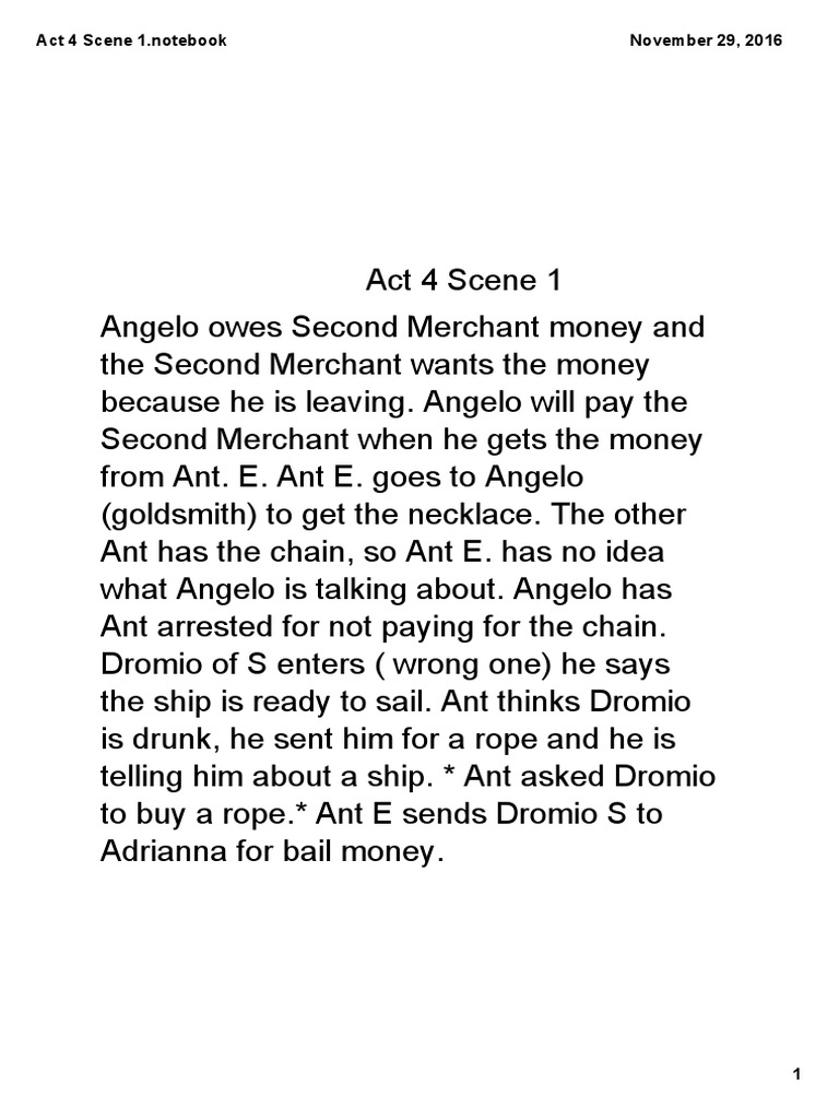 Act 4 SC 1 | PDF