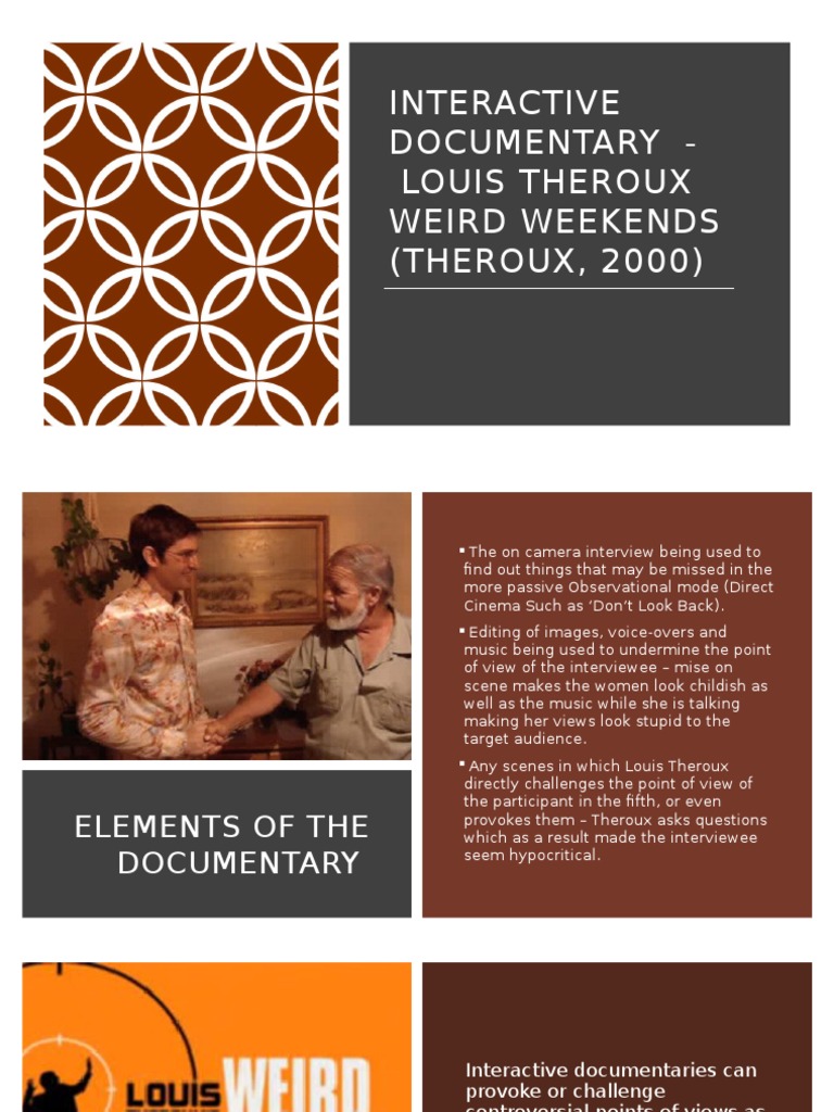 Louis Theroux Weird Weekends | PDF