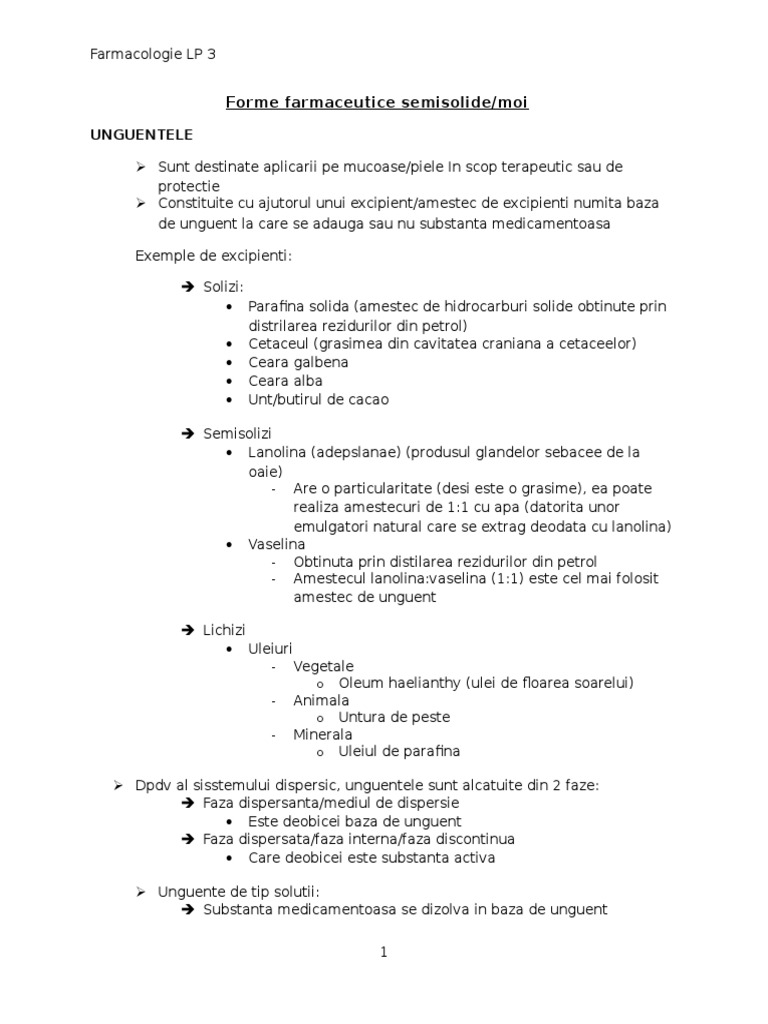 Forme Farmaceutice Semisolide | PDF