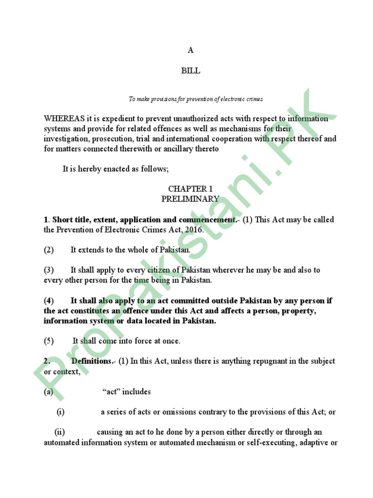 Cyber Crime Bill | Download Free PDF | Search Warrant | Search And Seizure