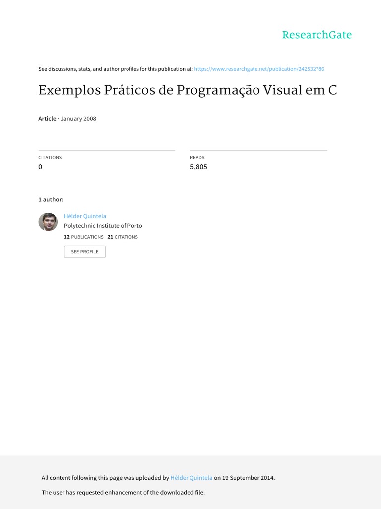 Exemplos Praticos de Programacao Visual em C | PDF