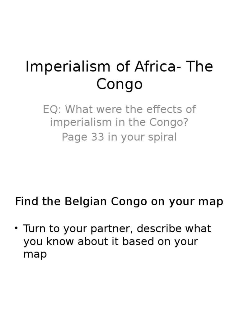 Effects of Imperialism in The Congo | PDF