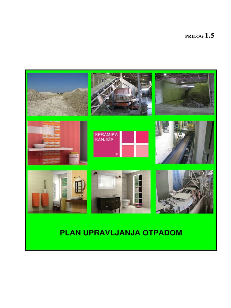 Plan Upravljanja Otpadom PDF | PDF