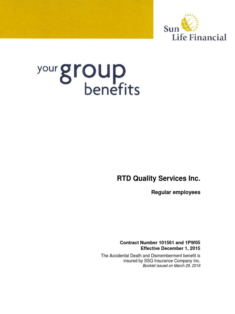 Benefits Booklet | Employee Benefits | Life Insurance