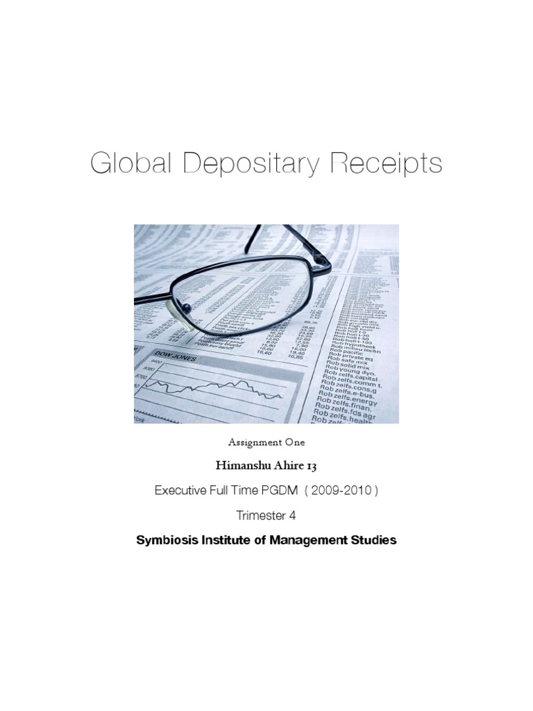 GDR - Global Depository Receipts | PDF | American Depositary Receipt ...