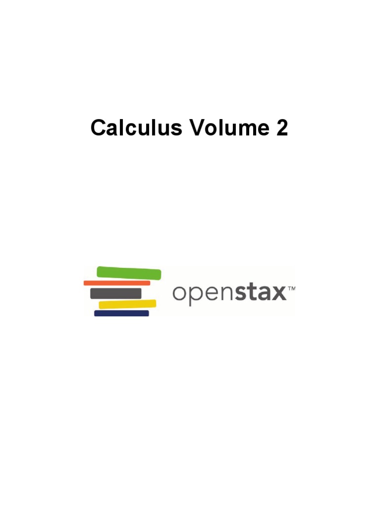 Calculus Volume 2-OP PDF | PDF | Summation | Integral