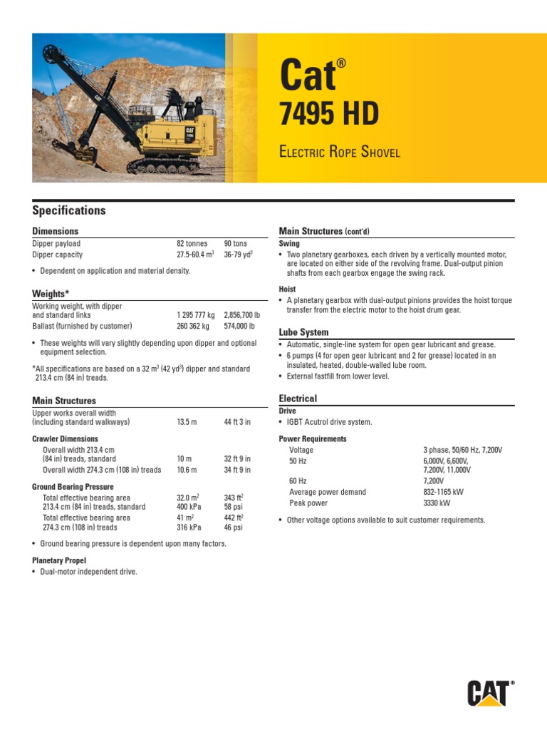 Pala Cat 7495 HD | PDF | Transmission (Mechanics) | Gear