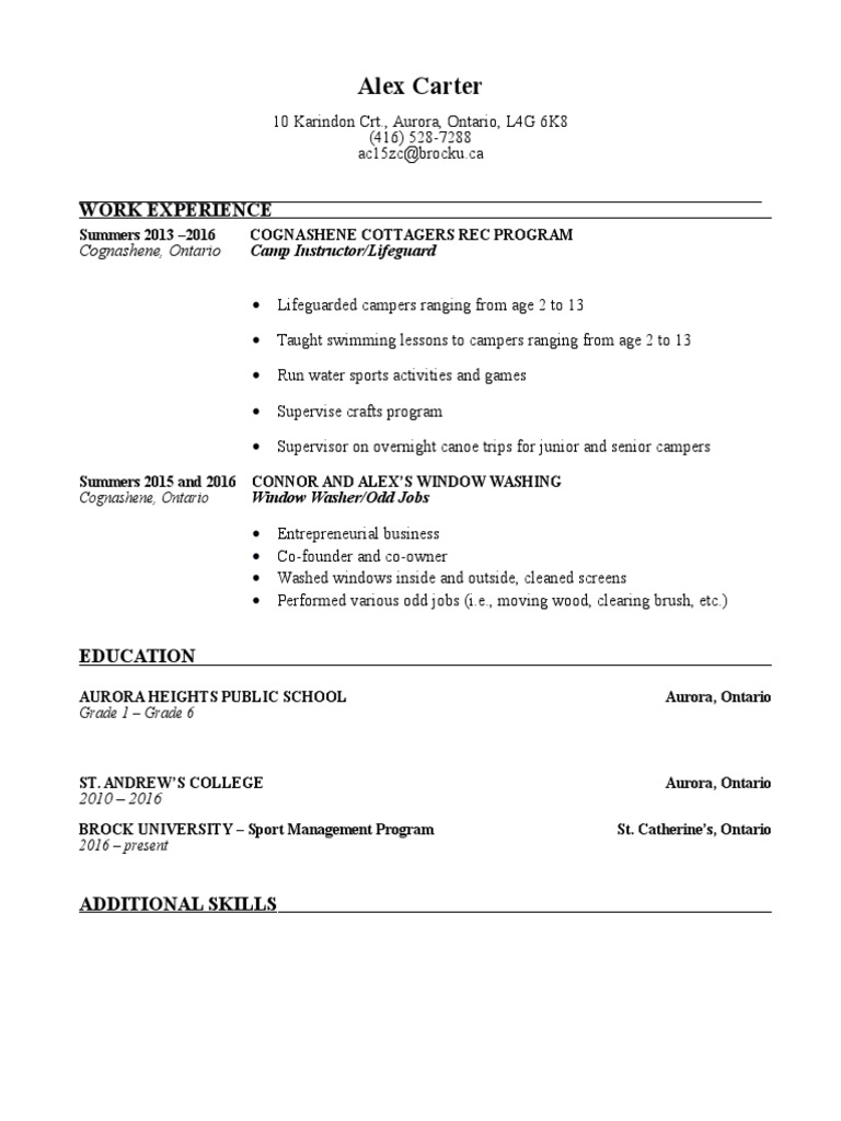 Alex Resume - Big Red Works 2016 | PDF