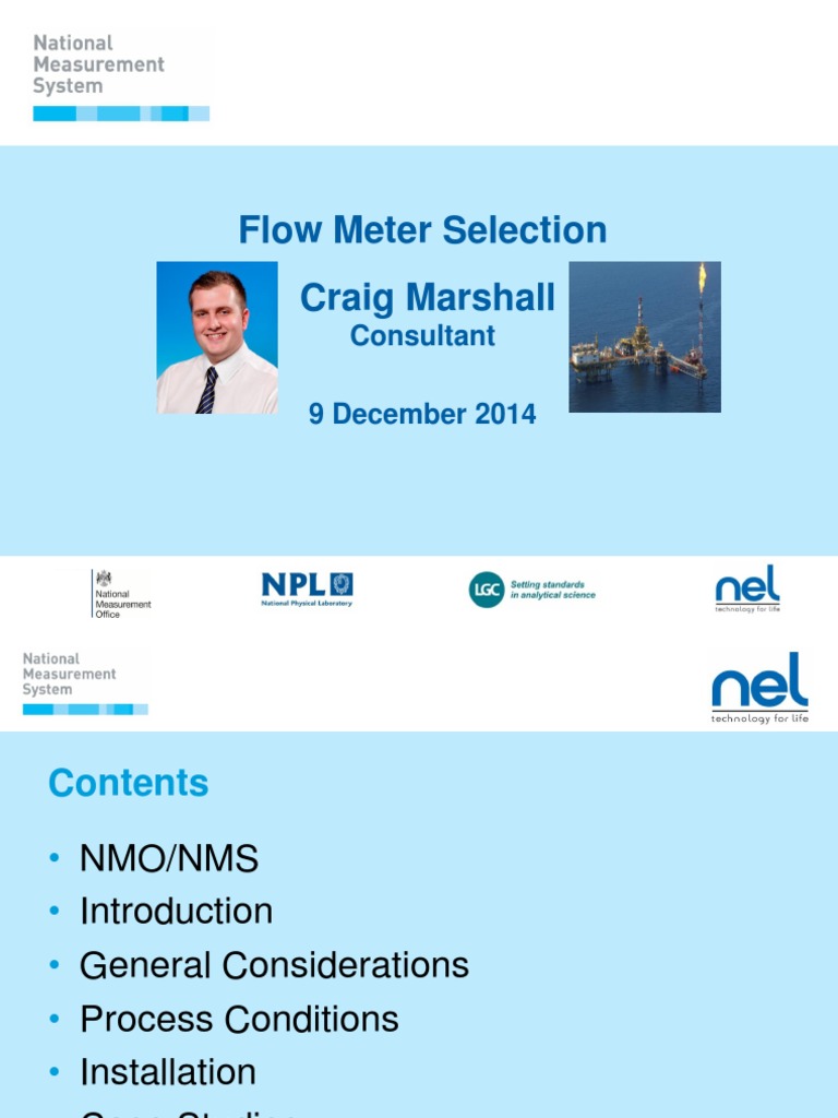 Flow Meter Selection-Craig Marshall | PDF | Flow Measurement | Fluid ...
