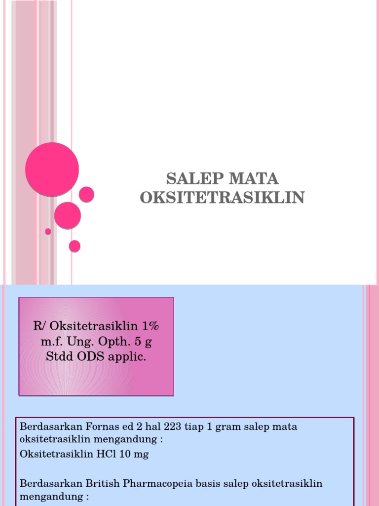 Revisi Resep 5 Salep Mata Oksitetrasiklin | PDF