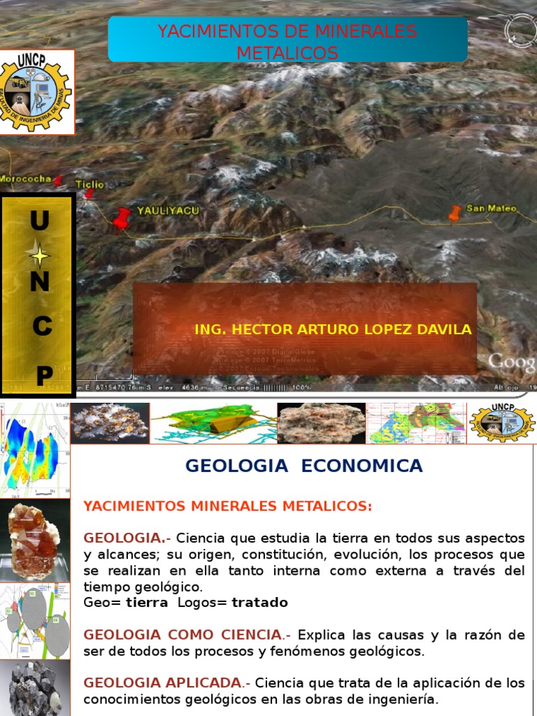 Yacimientos de Minerales Metalicos. | PDF | Roca (geología) | Magma