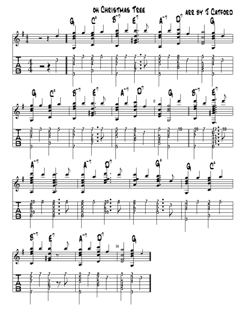 O Tannenbaum Guitar Chords Guide | PDF | Computers