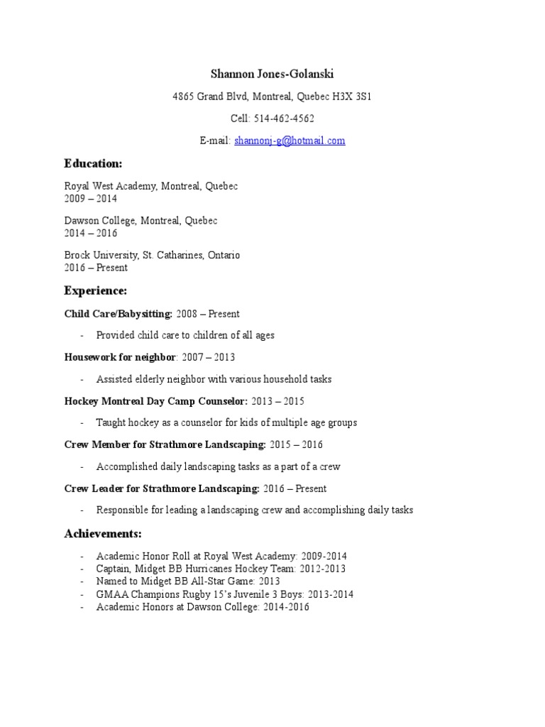 Resume Shannon Jones-Golanski Career Version | PDF