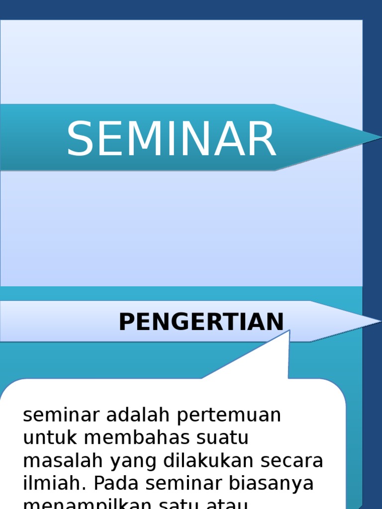 Seminar Dan Diskusi Panel | PDF | Karier & Perkembangan