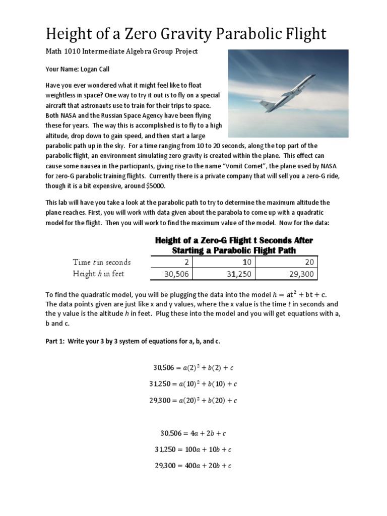 Zero Gravity Worksheet | PDF | Weightlessness | Science