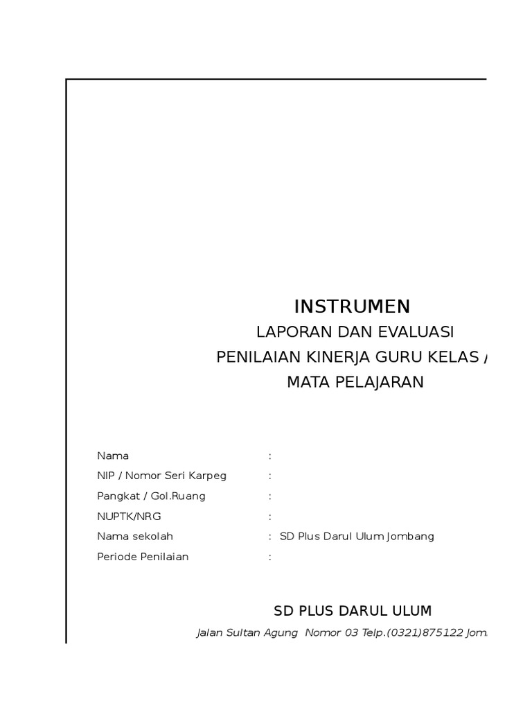 Contoh PKG Excel | PDF | Pengembangan Diri