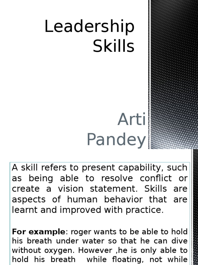 Basic Leadership Skills | PDF | Team Building | Leadership