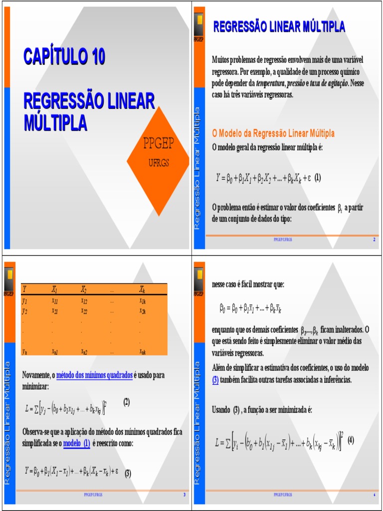 Regressão Linear Múltipla | Regressão Linear | Covariância