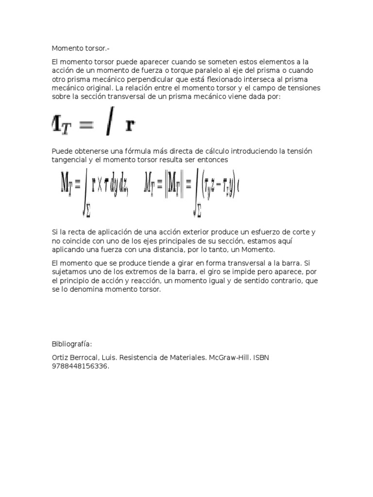 Cálculo del Momento Torsor en Prismas | PDF