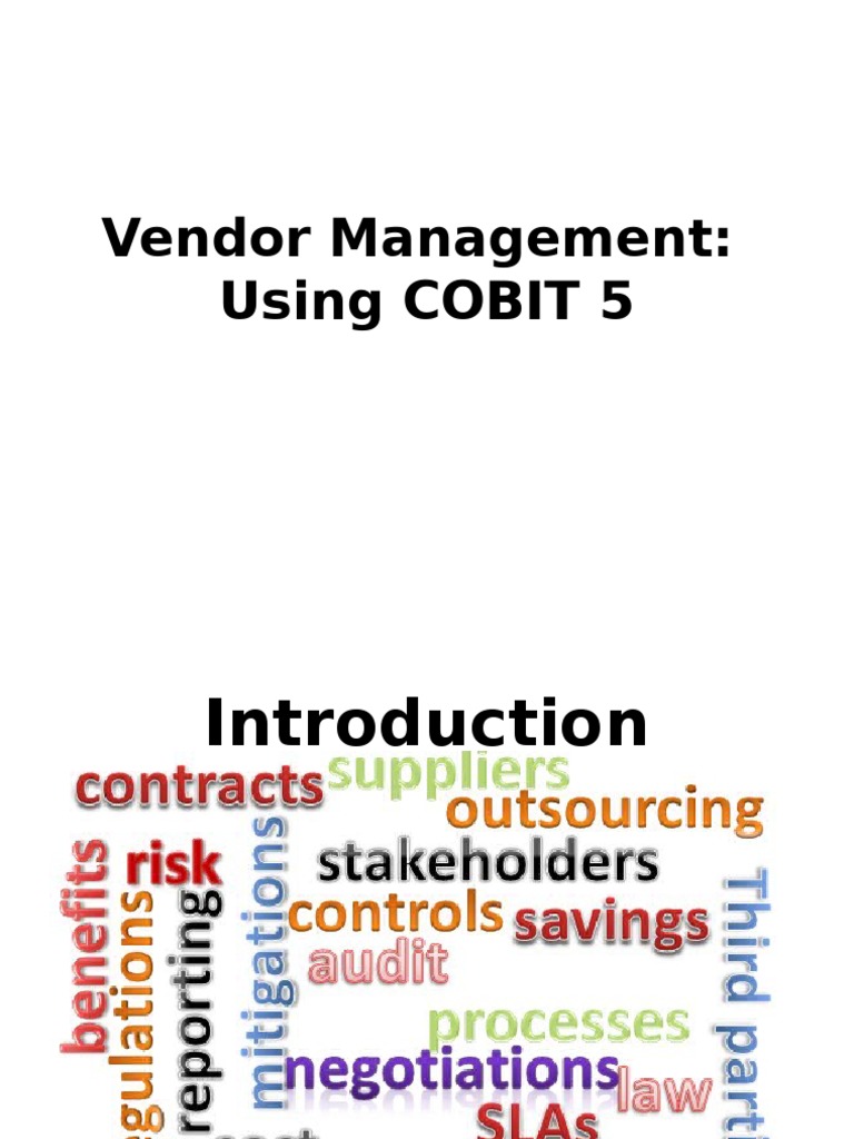 Vendor Management | PDF | Service Level Agreement | Risk Management